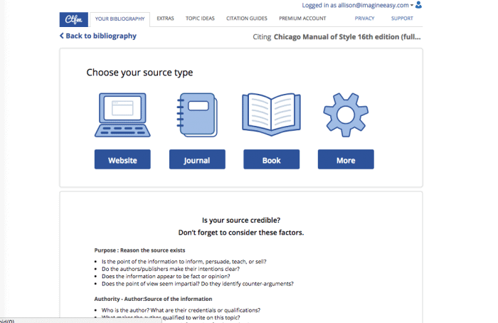 Fresh Look for Easier Citing on Cite This For Me - Cite this for Me ...
